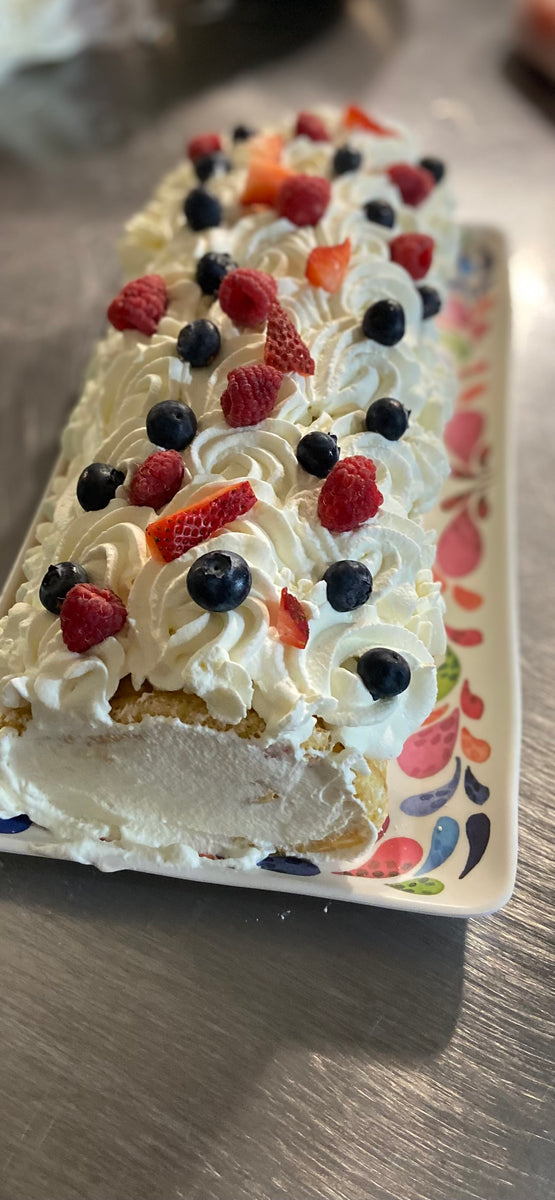 Triple Berry Roll Cake – Rollover Bakery